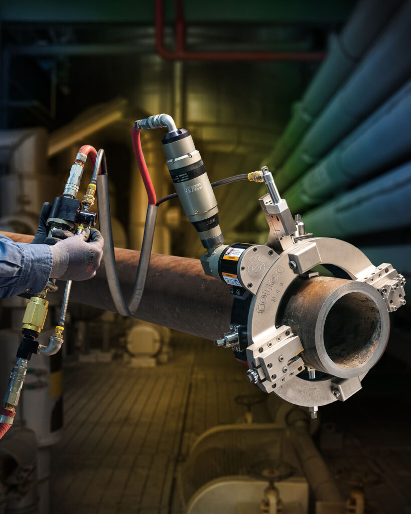 CLAMSHELL SPLIT FRAME MACHINE FEATURES PENDANT CONTROL FOR ADDED SAFETY ...